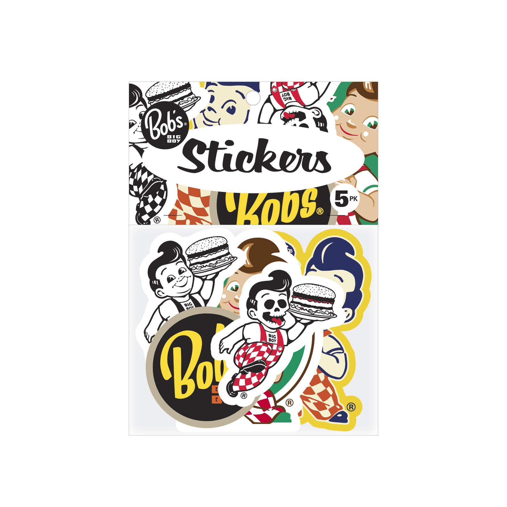 Big Boy "5-Pack" Stickers – Bob’s Big Boy Burbank