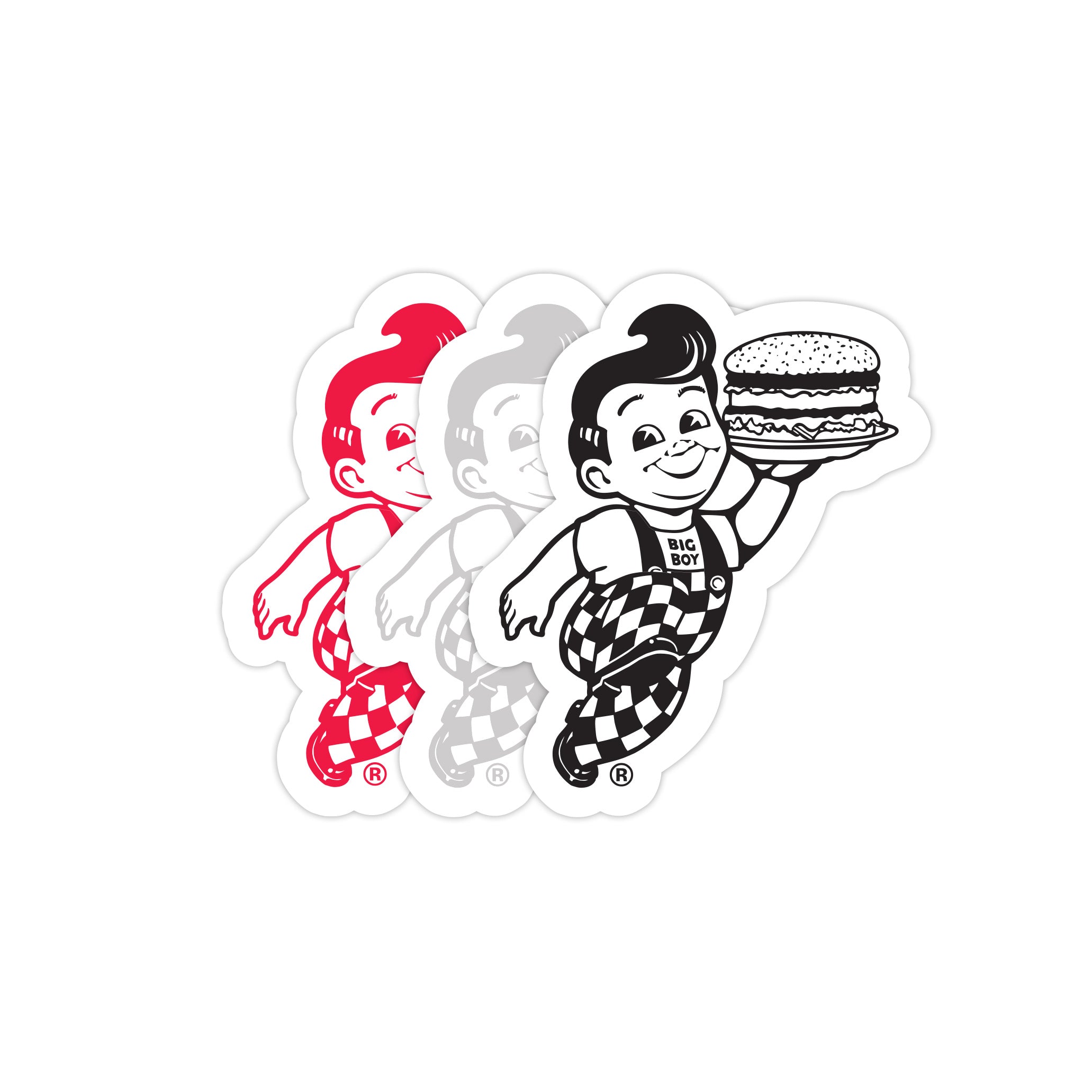 Big Boy "Running" Stickers – Bob’s Big Boy Burbank